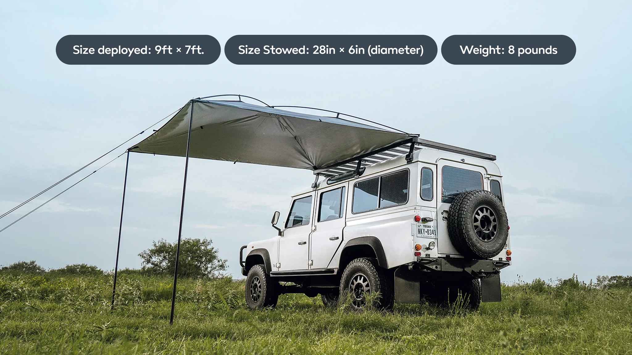 MoonShade | Portable vehicle awning | Moon Fabrications