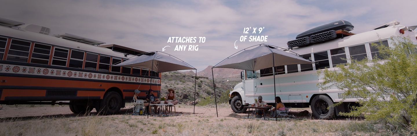 MoonShade • The portable vehicle awning that goes almost anywhere